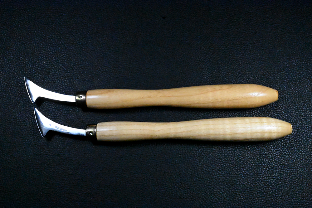 VB Creasing iron with guide and handle - Leather Artisan Lab